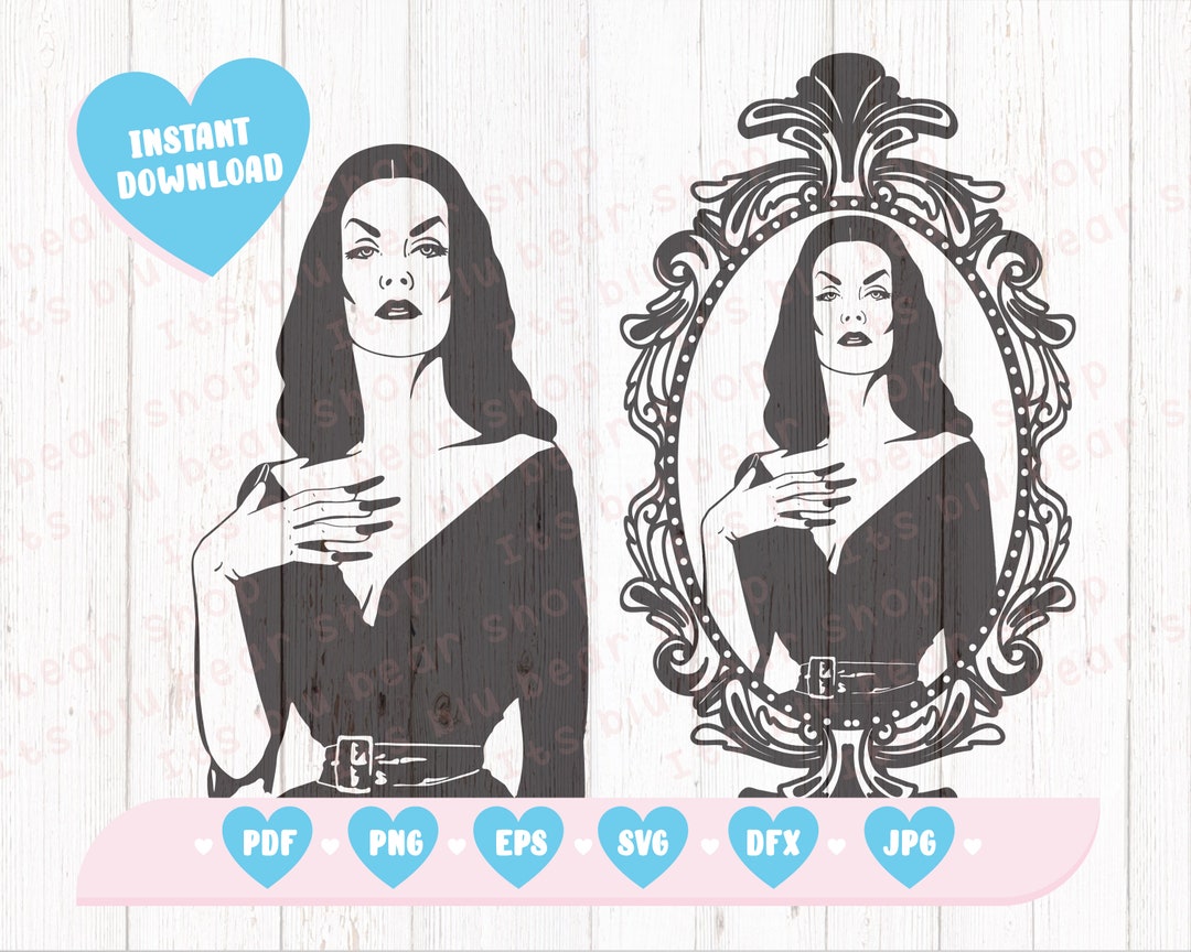 Vampire Girl Svg Digital Download Dxf Svg Pdf Jpeg Png Eps Vampire SVG ...