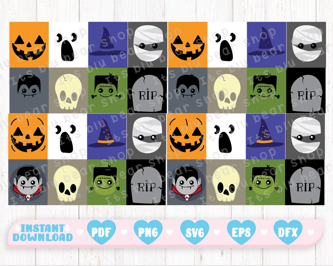 Cute Halloween SVG Bundle Vampire Frankenstein Mummy Witch - Etsy