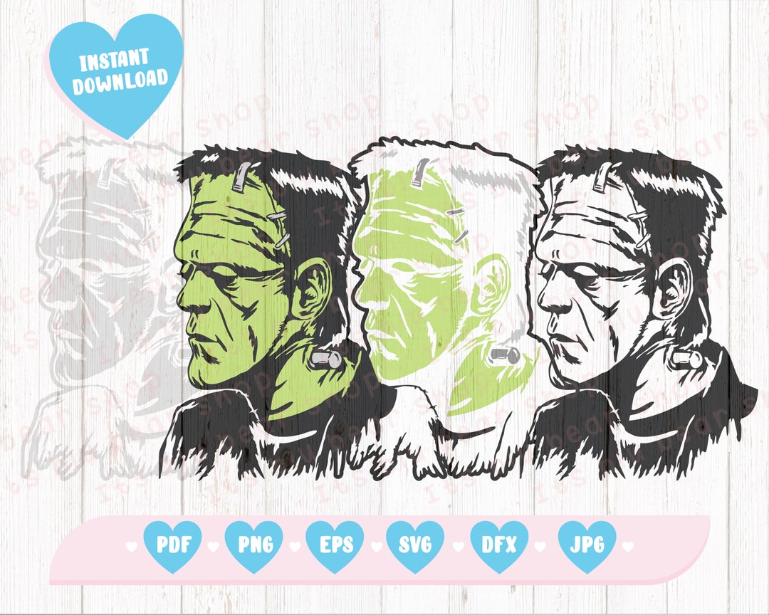 Halloween Svg Stencil Svg Silhouette Monster Svg - Etsy