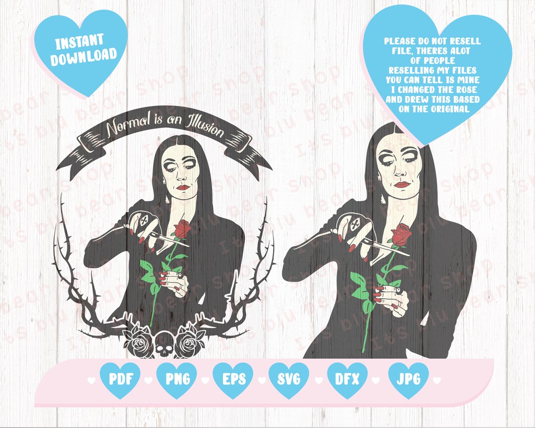 Goth Girl Svg Halloween Svg Files Cut Files - Etsy