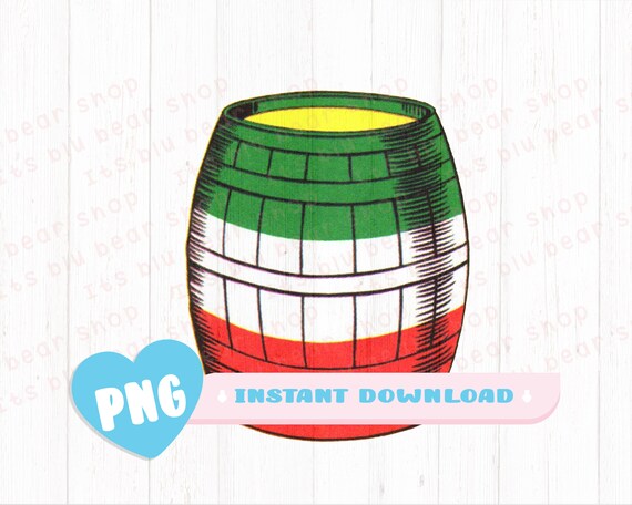 El Barril PNG Mexican Loteria PNG Classic Card Perfect for - Etsy