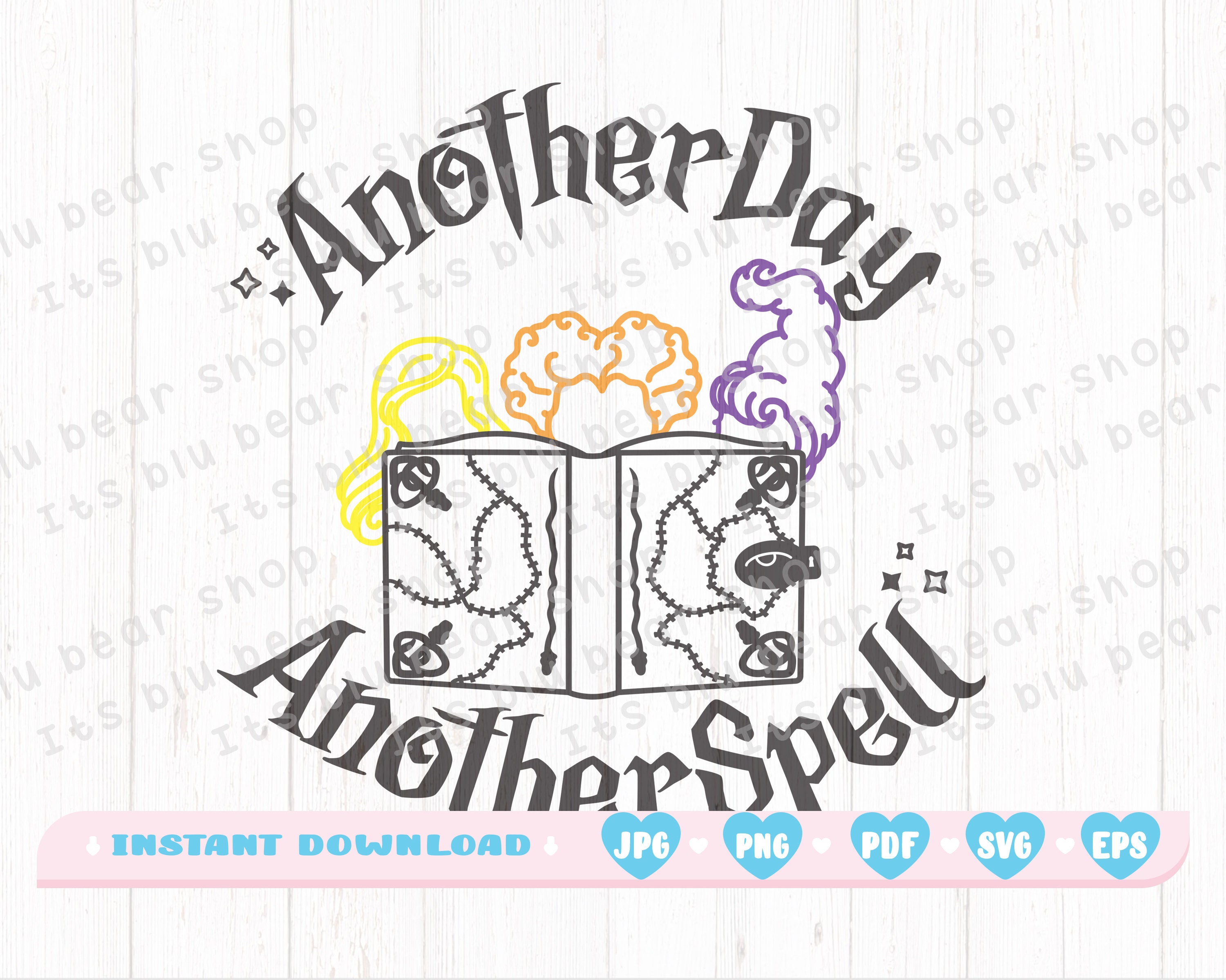 Hocus Pocus Book Svg Halloween Svg Sanderson Sisters Svg - Etsy UK