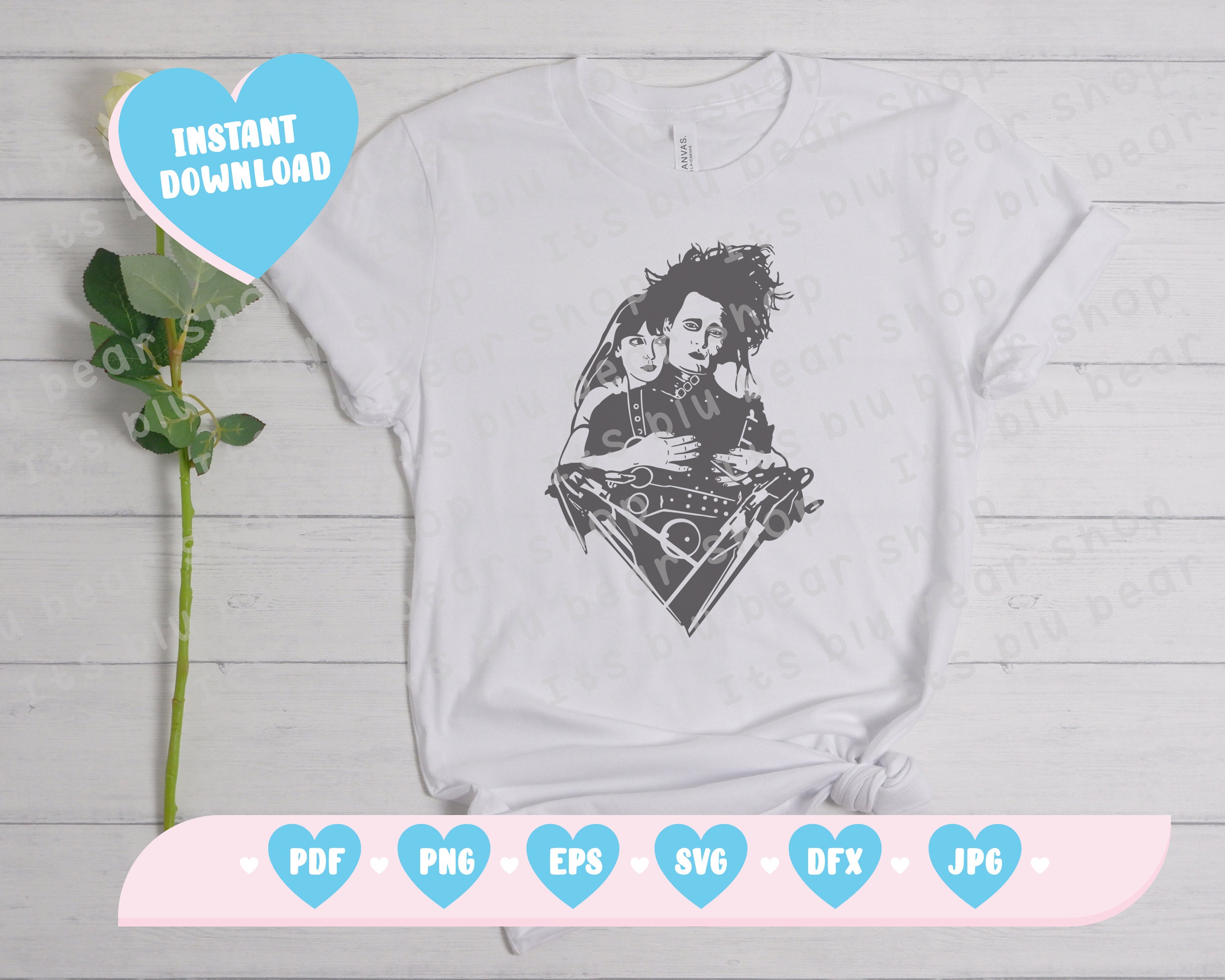 Edward Svg Kim Svg Dxf Cricut Silhouette Cut File Instant - Etsy