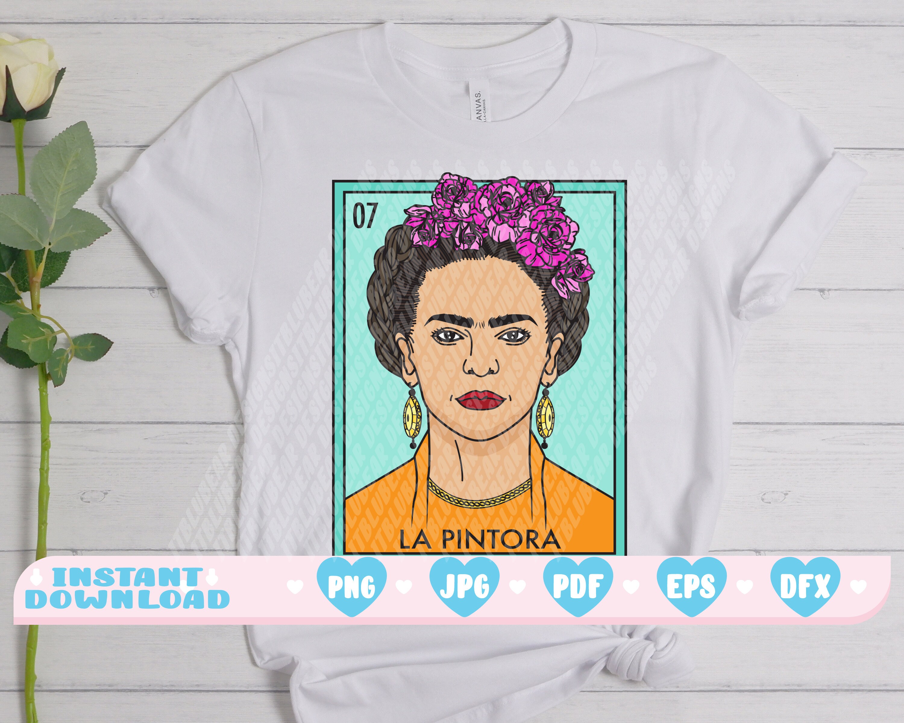 Frida Kahlo Color Svg Frida Kahlo PNG Download Digital - Etsy