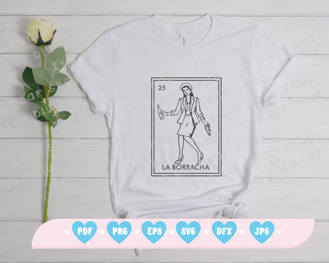 La Dama SVG La Borracha Svg Mexican Loteria SVG Cricut Ready - Etsy Canada