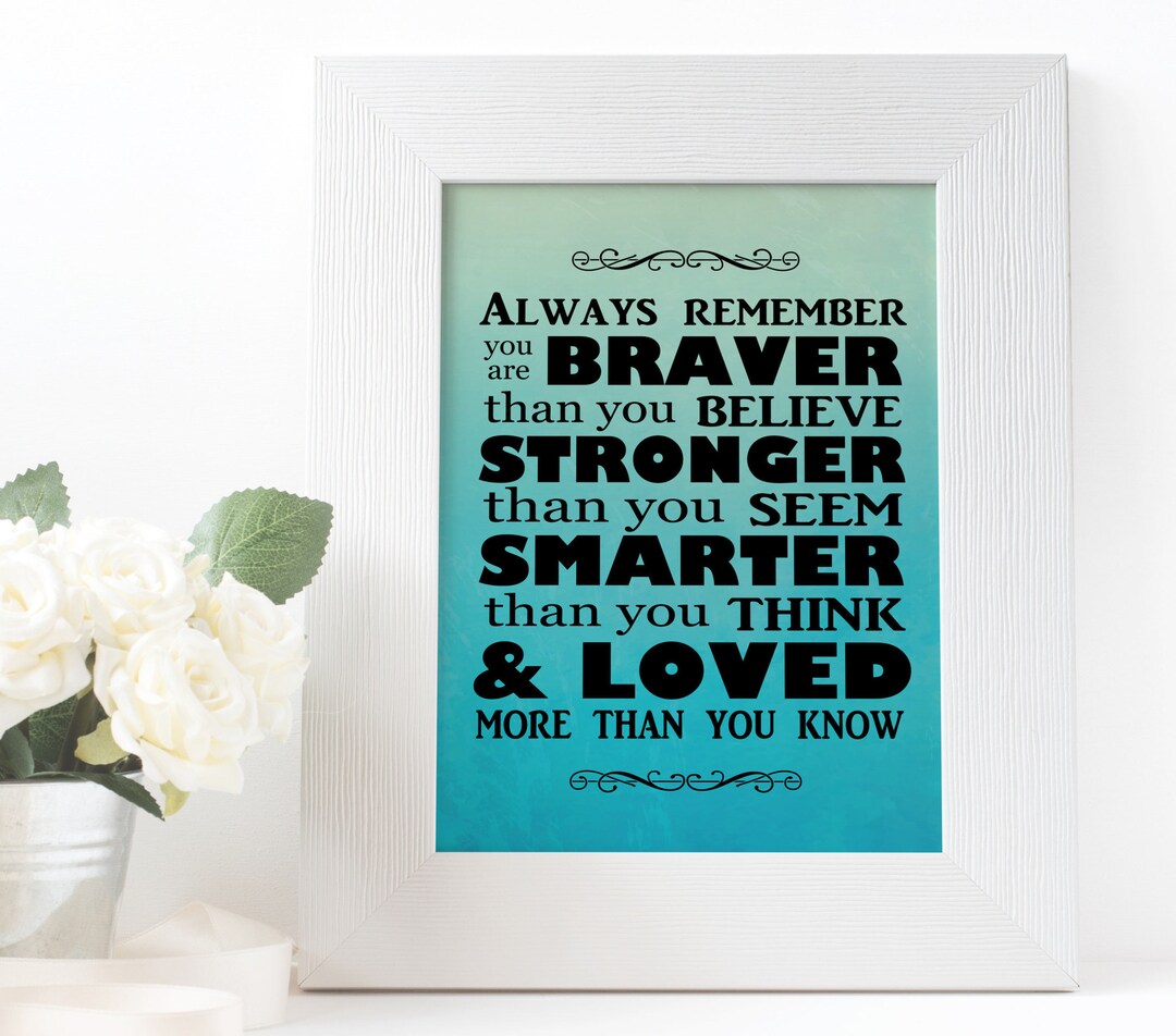 You Are Braver, Stronger, Smarter, & Loved | Ocean | Inspirational ...