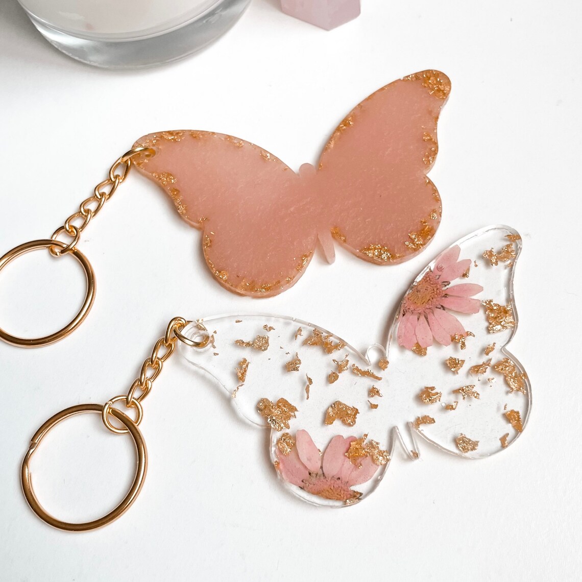 Custom Butterfly Keychain Handmade Keychain Butterfly | Etsy
