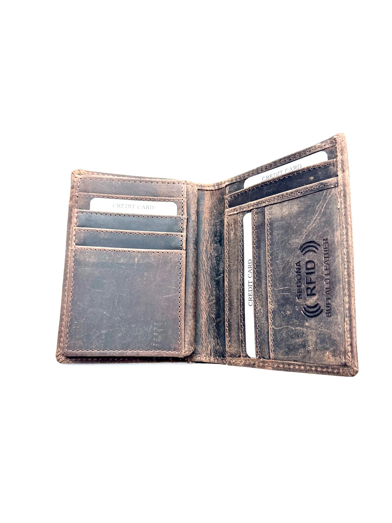 Buffalo Leather Bifold Wallet With Middle Flap - Etsy
