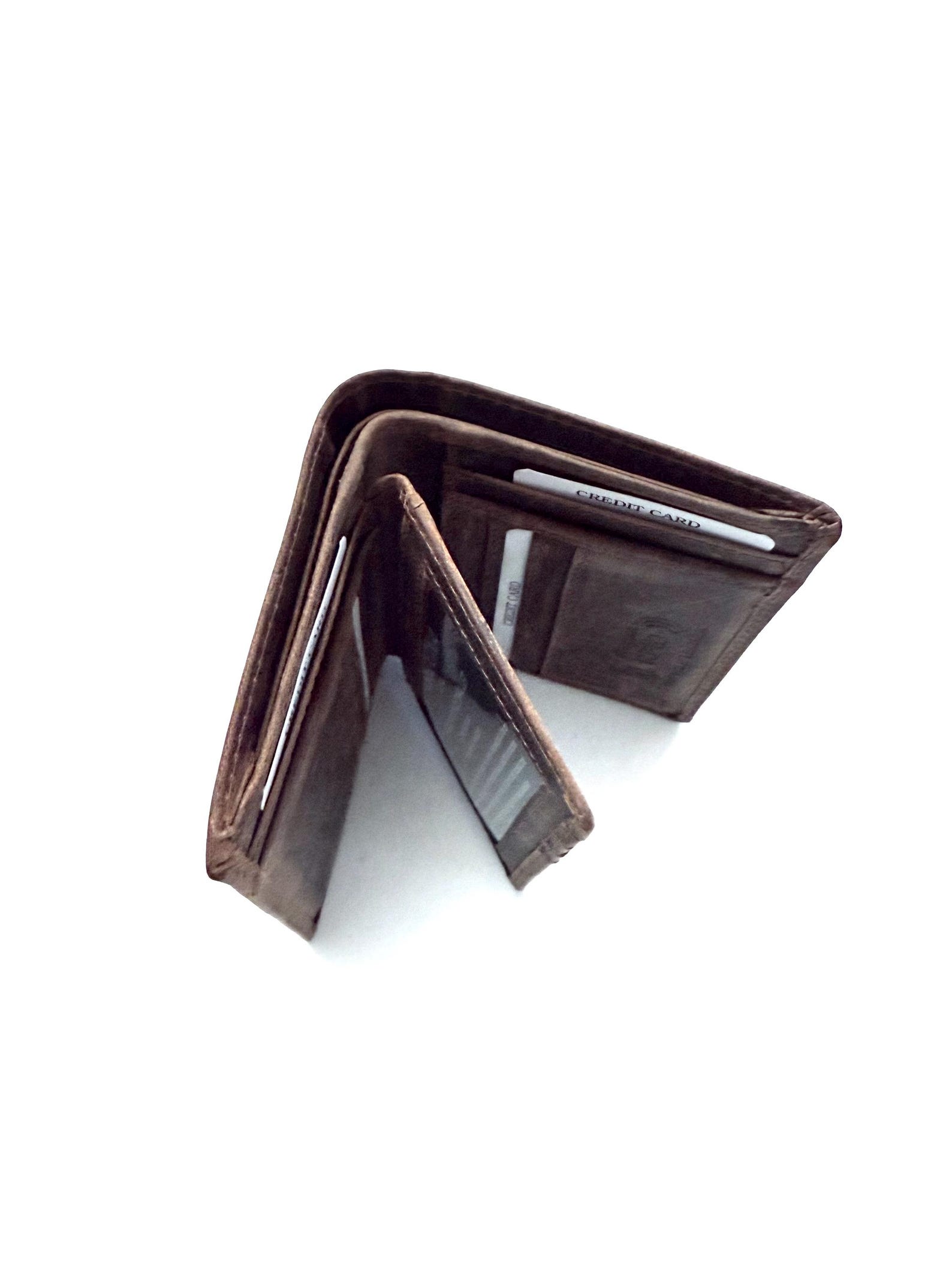 Buffalo Leather Bifold Wallet With Middle Flap - Etsy