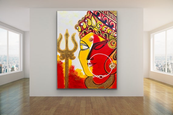 Goddess Durga Modern Art