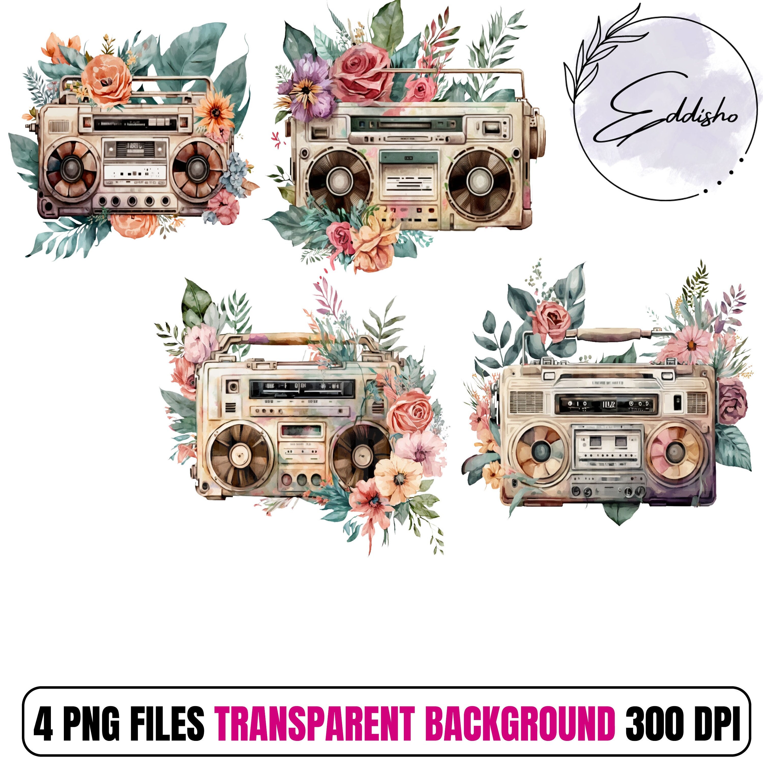 Retro Boombox Clipart