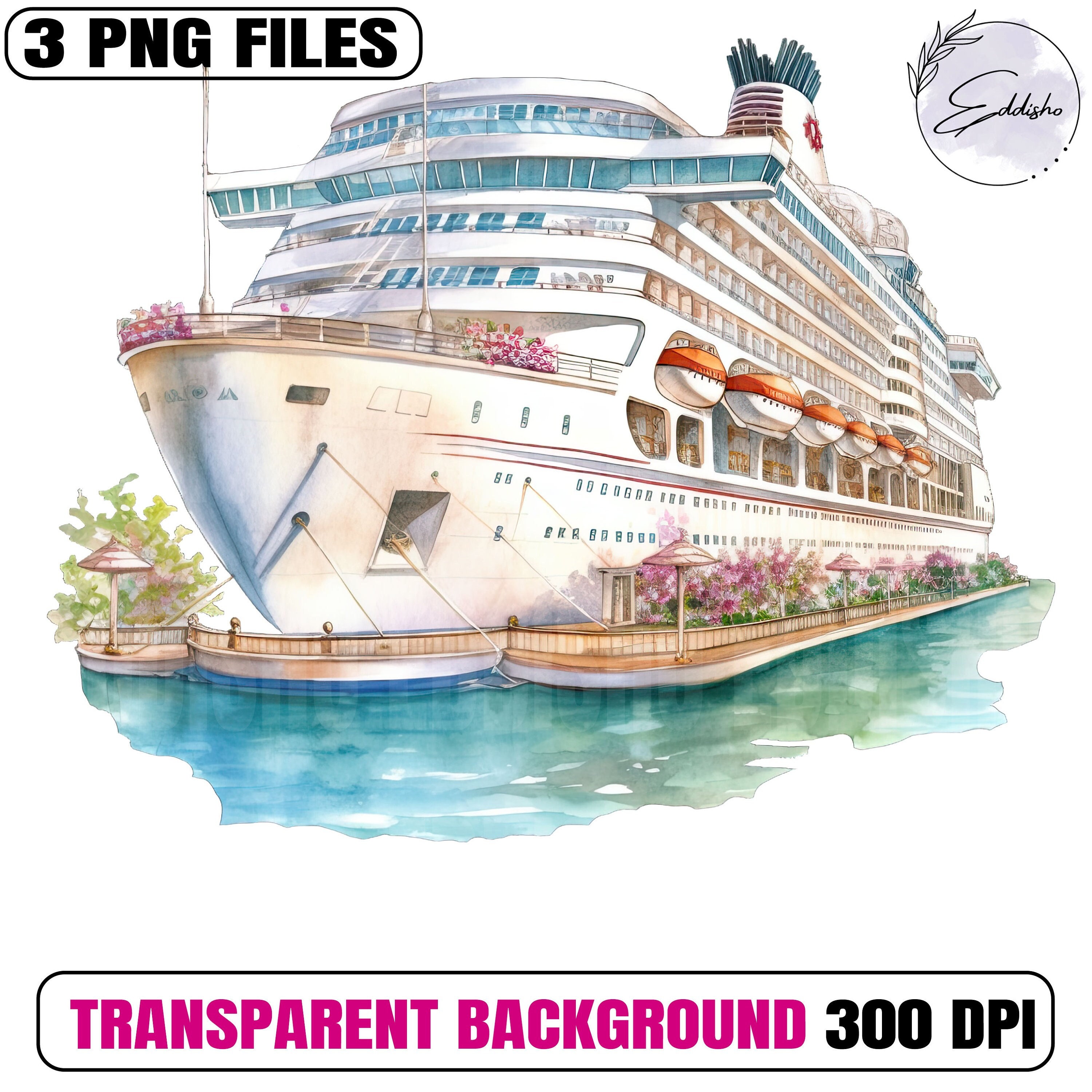Cruise Ship Drawing Sketch