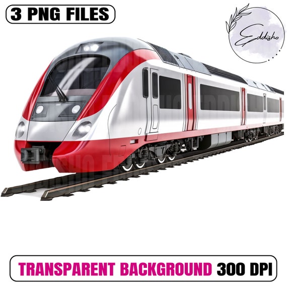 Modern Train Clip Art