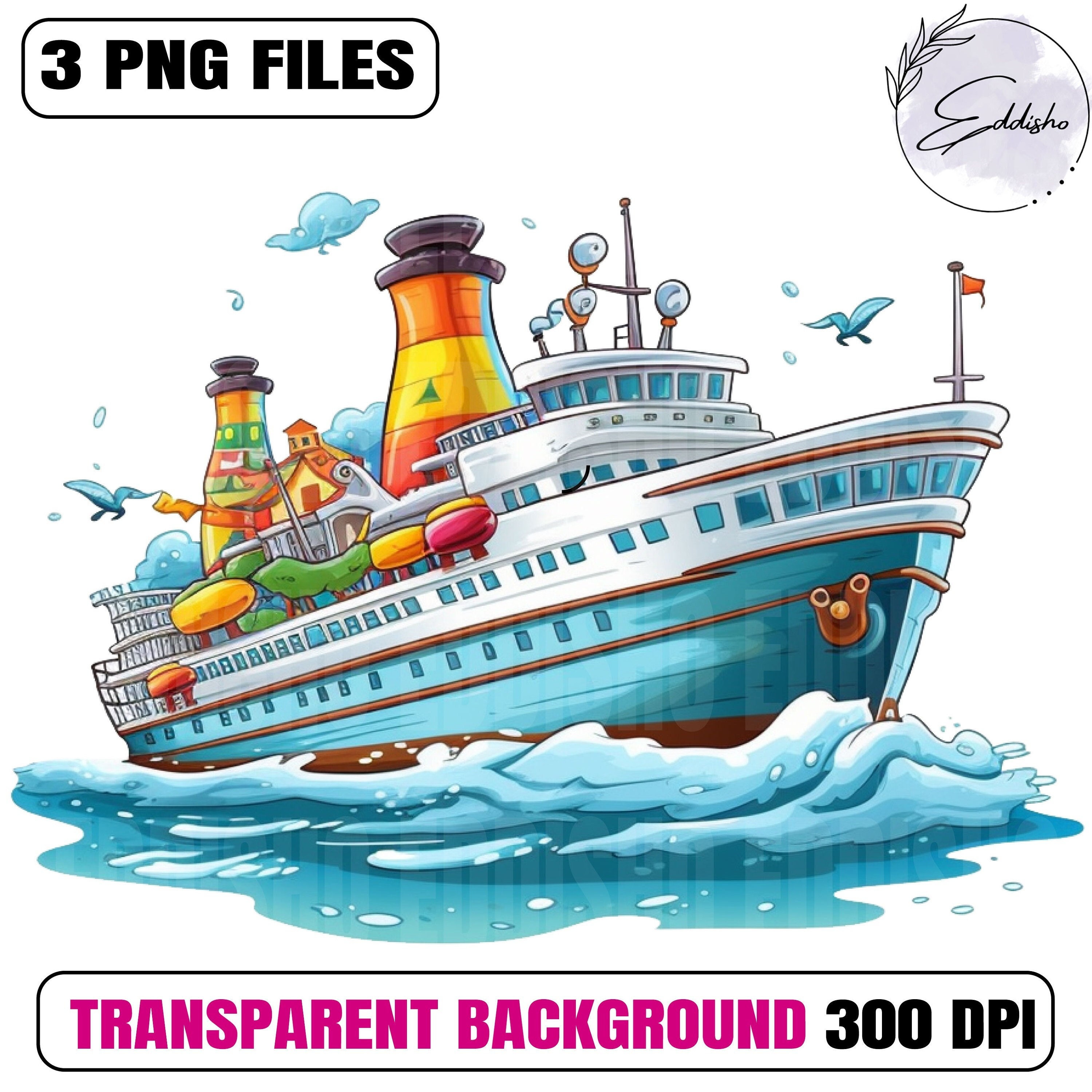Party Boat Clip Art