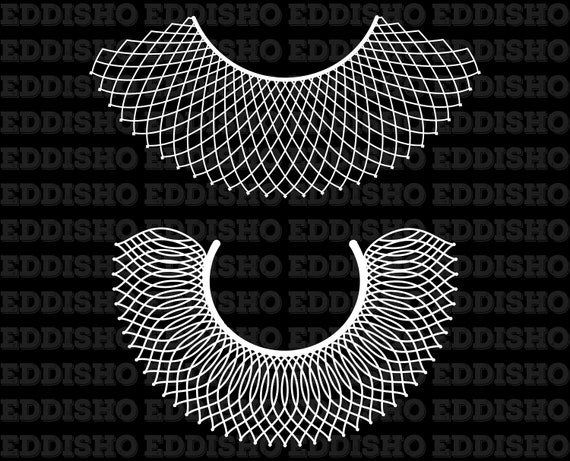 RBG Collar PNG and SVG Ruth Bader Ginsburg Collar .eps png | Etsy