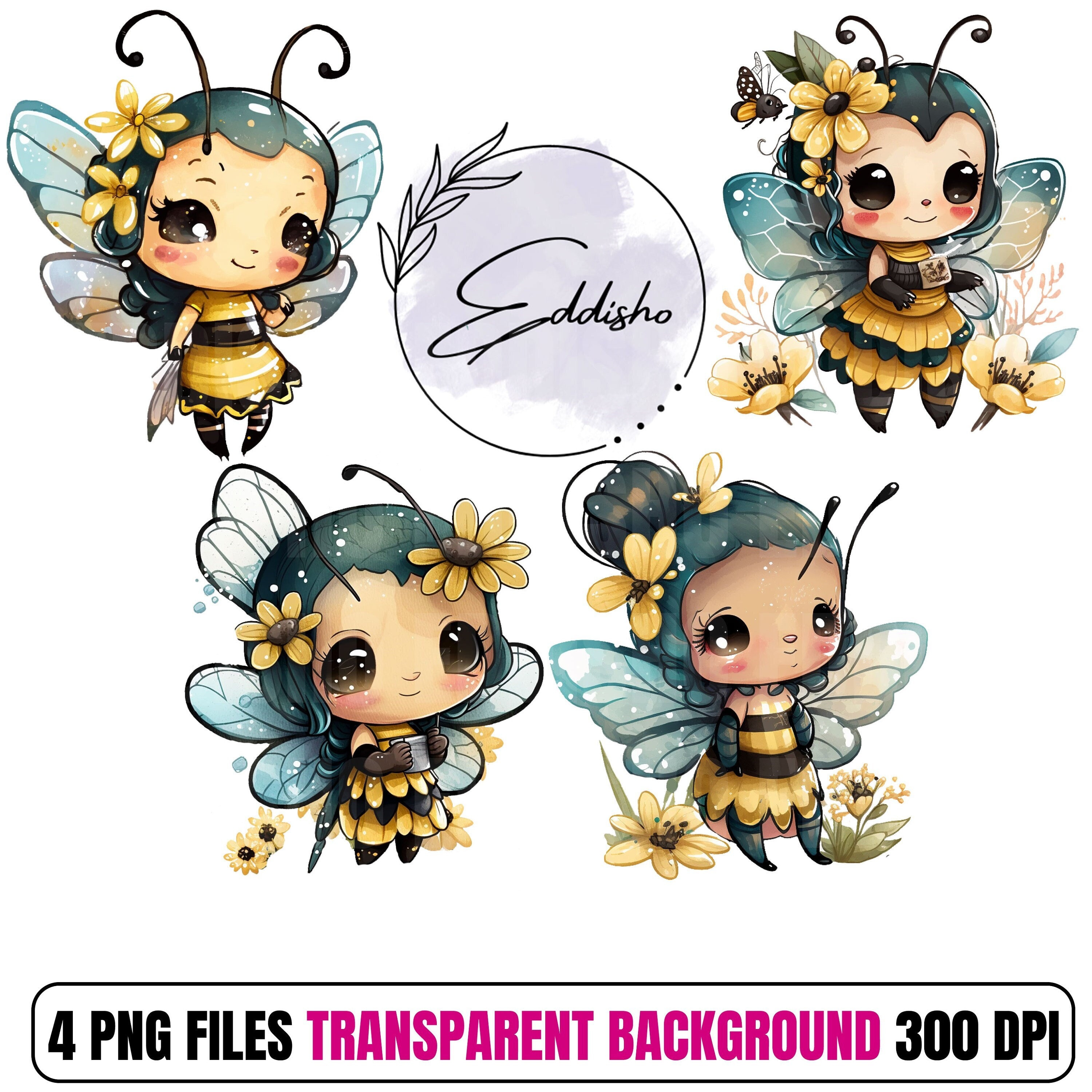 Cute Baby Bee Clipart