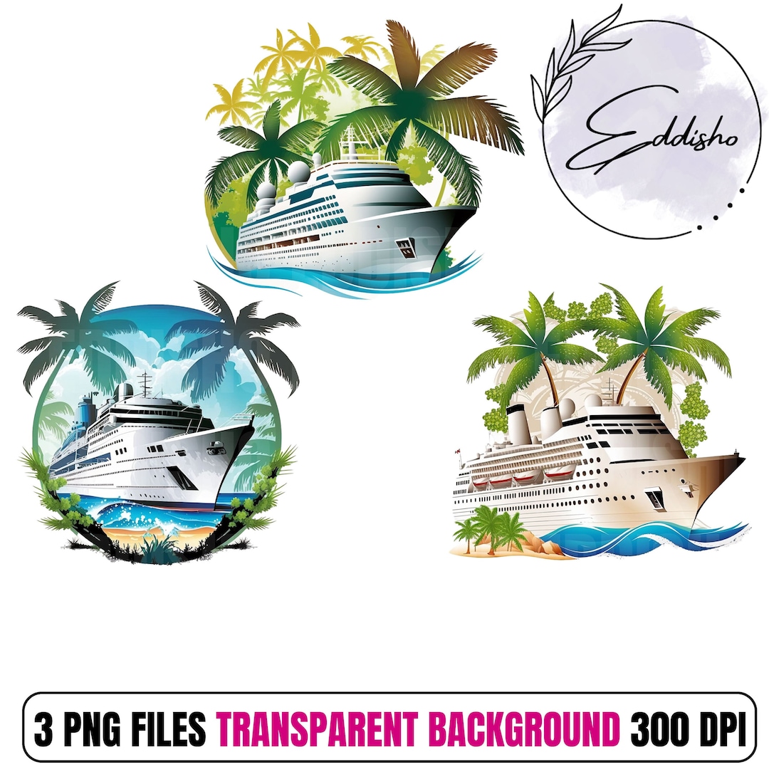 Cruise Ship PNG, Cruise Vacation, Cruise Clipart, , Island Beach, Ship PNG, Cruise Design ...