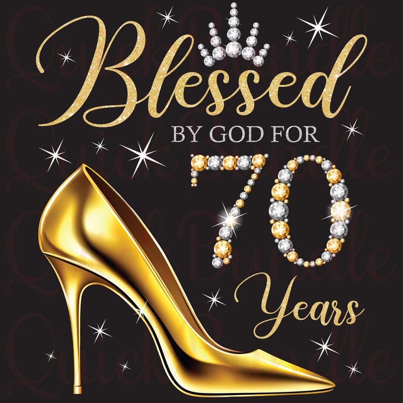 70 Years Blessed - Etsy