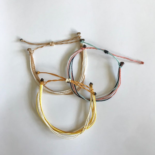 Wax String Bracelet - Etsy