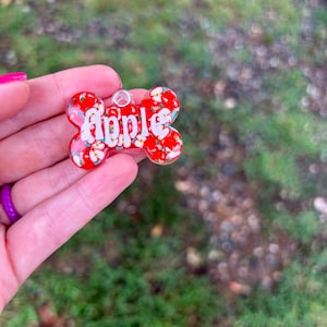 Apple Slice Pet ID Tag, Resin Dog ID Tag, Pet ID Tag, Resin Pet Tag ...