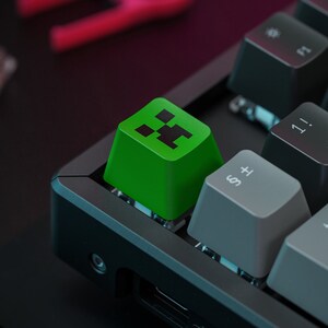 Minecraft Keycap Creeper Doubleshot Artisan Key Cap for Cherry MX ...