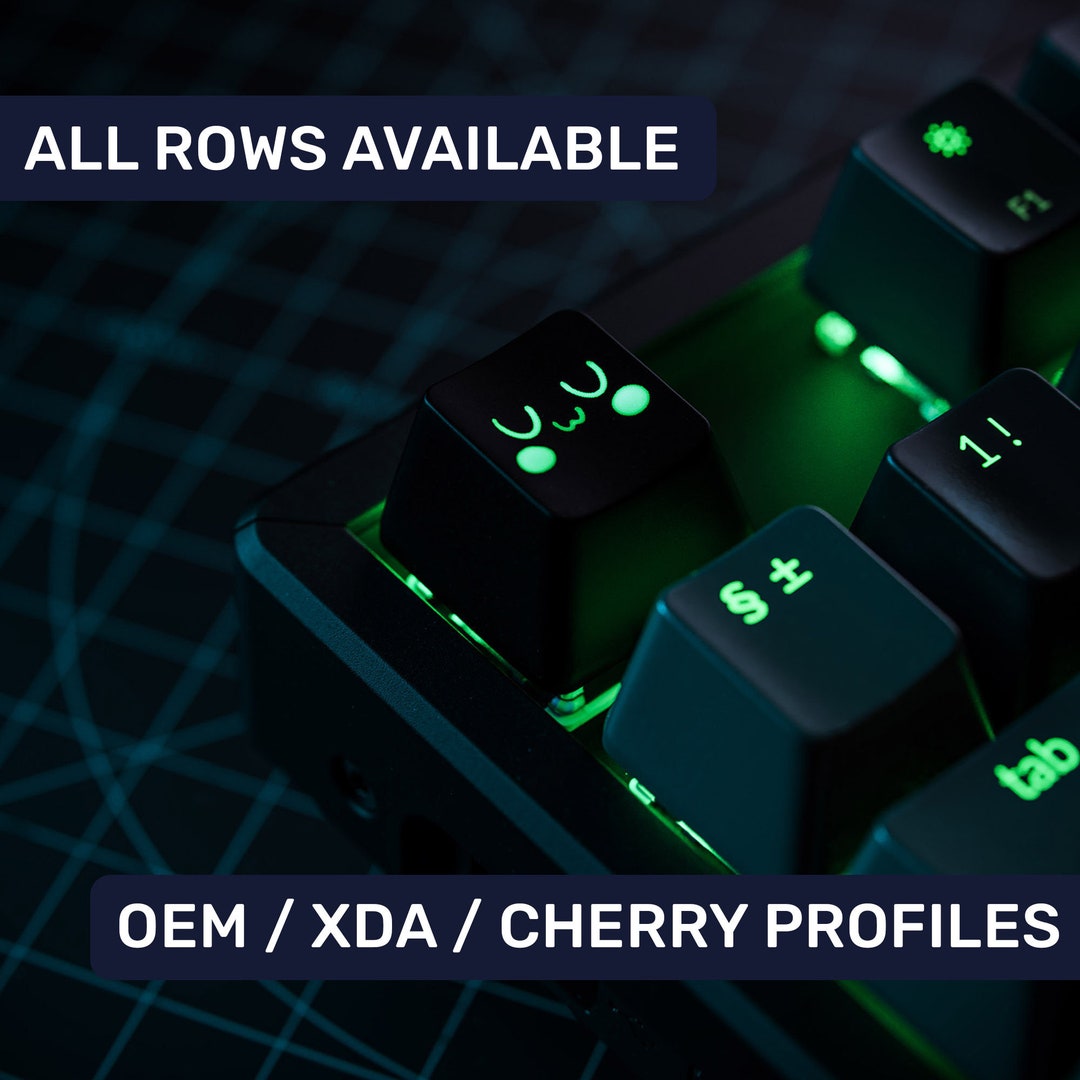 Uwu Backlit RGB Anime Keycap for Cherry MX Gateron Kailh Razer Switch ...