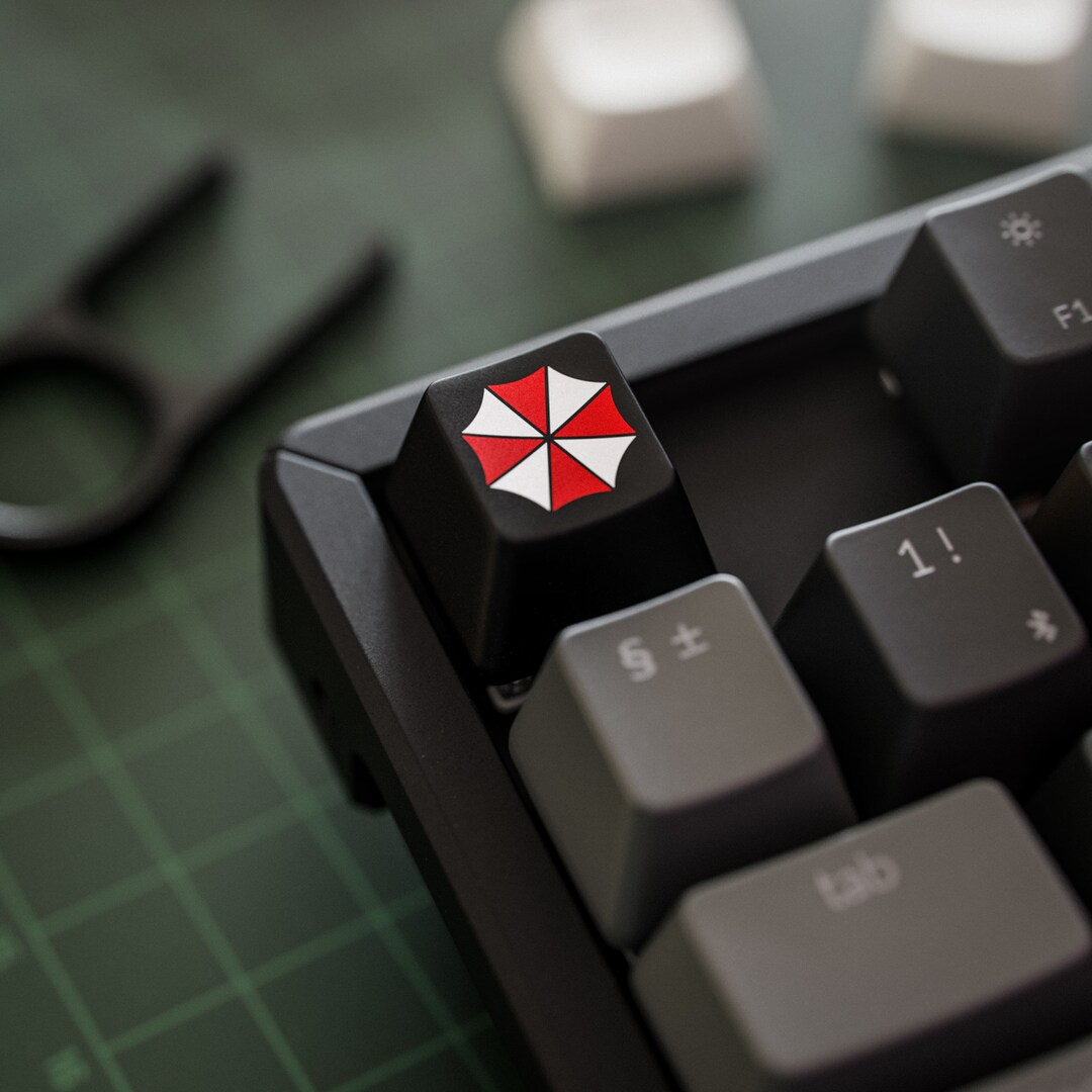 Resident Evil Keycap Umbrella Artisan Doubleshot Key Cap for Cherry MX ...