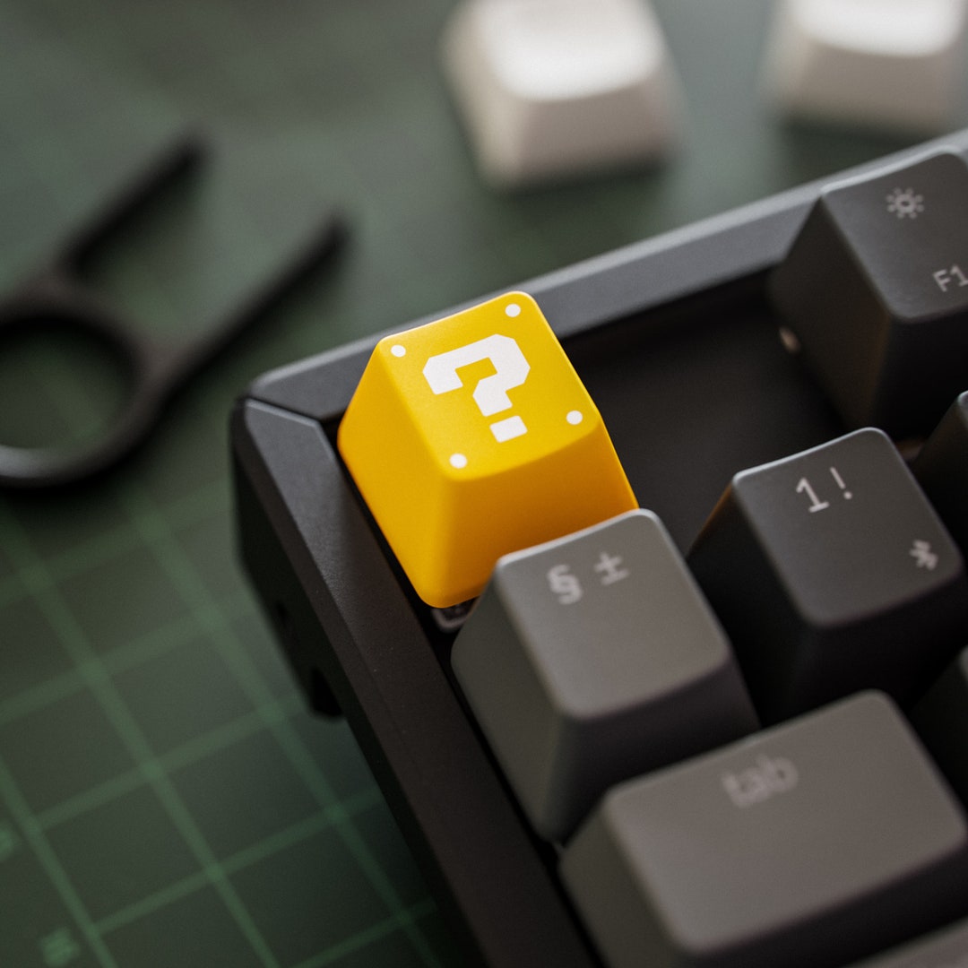 Mario Keycap Question Block Key Cap for Cherry MX Gateron Kailh Razer ...