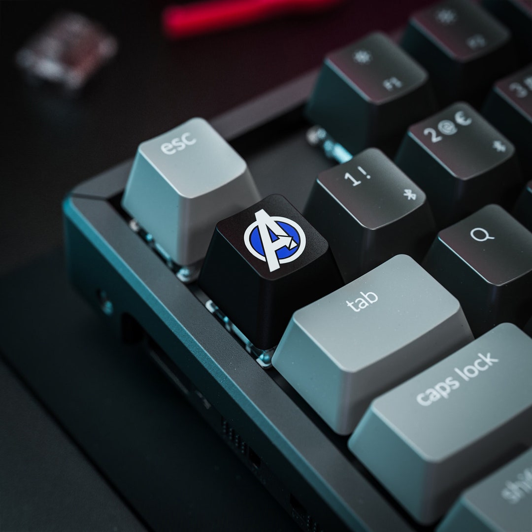 Doubleshot Keycap Marvel Avengers Logo Artisan Key Cap Cherry - Etsy