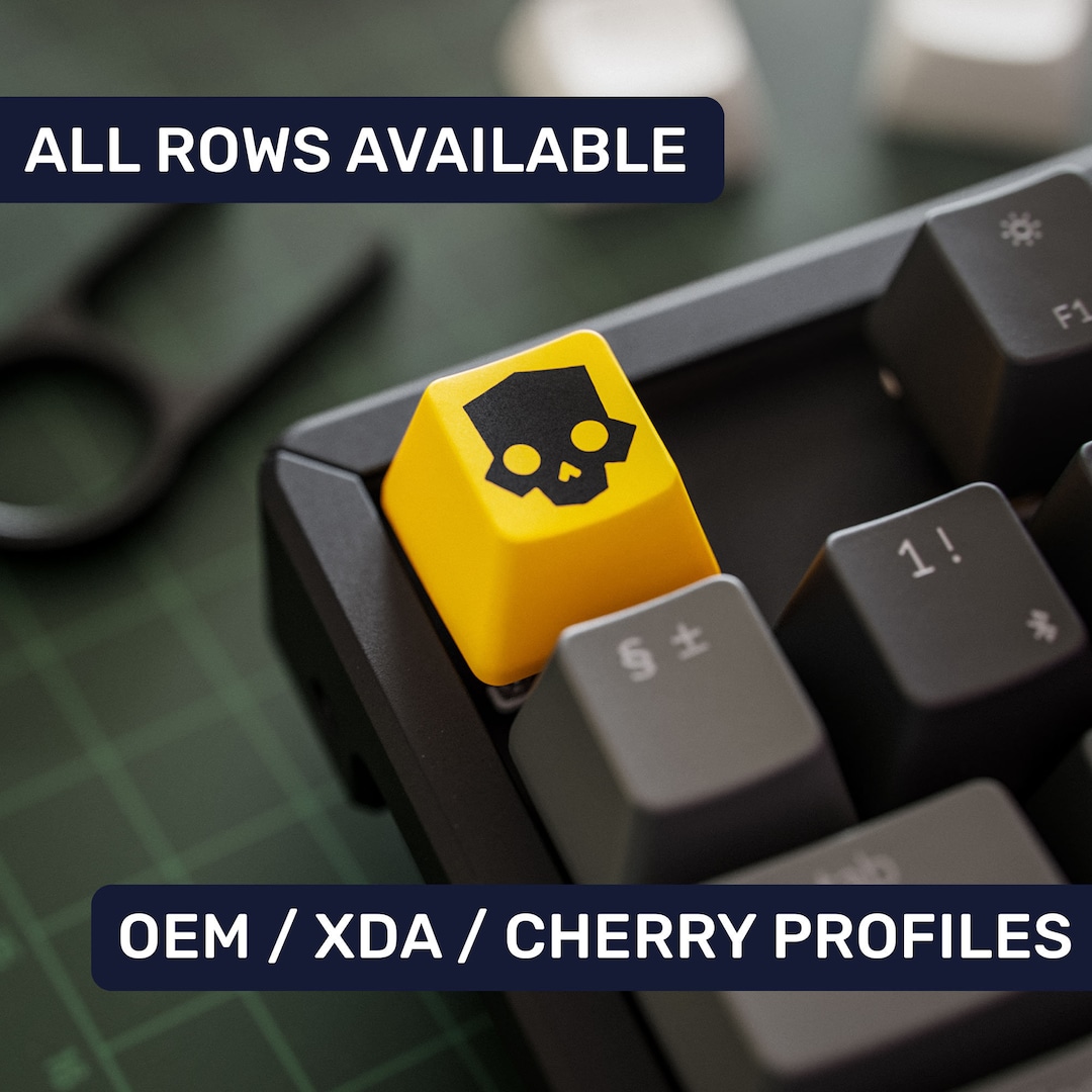 Helldivers 2 Keycap Doubleshot Artisan Key Cap Cherry MX Gateron Razer Switch Mechanical ...