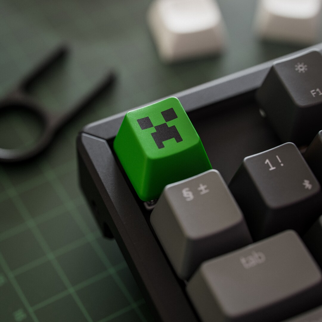 Minecraft Keycap Creeper Doubleshot Artisan Key Cap for Cherry MX ...