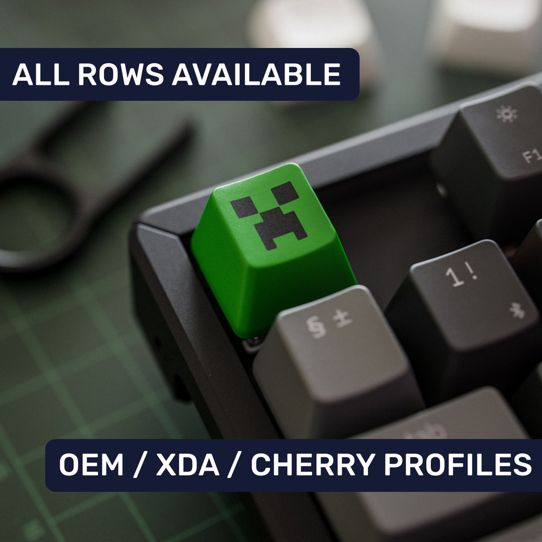 Minecraft Keycap Creeper Doubleshot Artisan Key Cap for Cherry MX ...