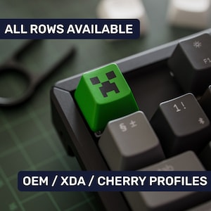 Minecraft Keycap Creeper Doubleshot Artisan Key Cap for Cherry MX ...