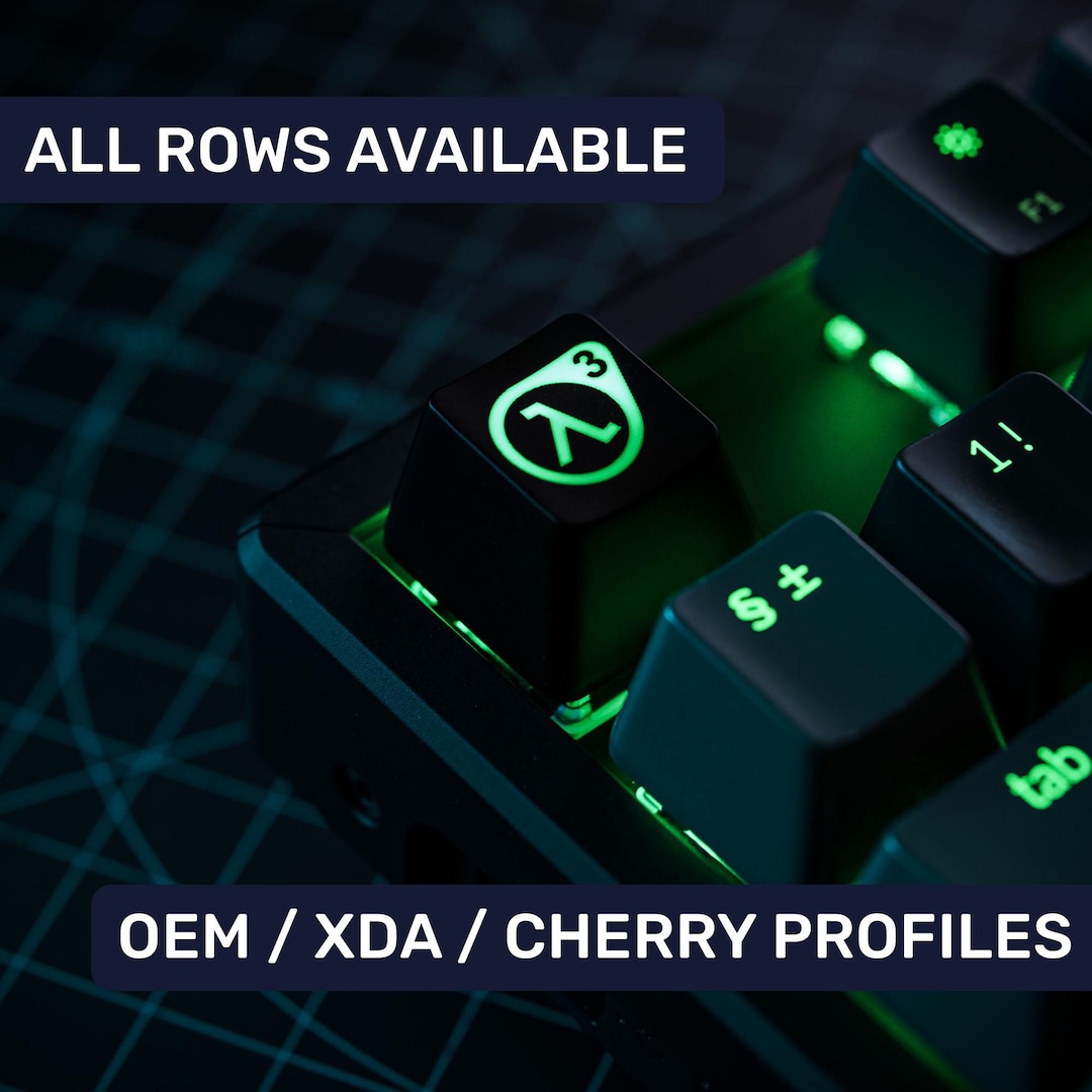 Half Life 3 Keycap for Cherry MX Gateron Kailh Razer Switch Mechanical ...