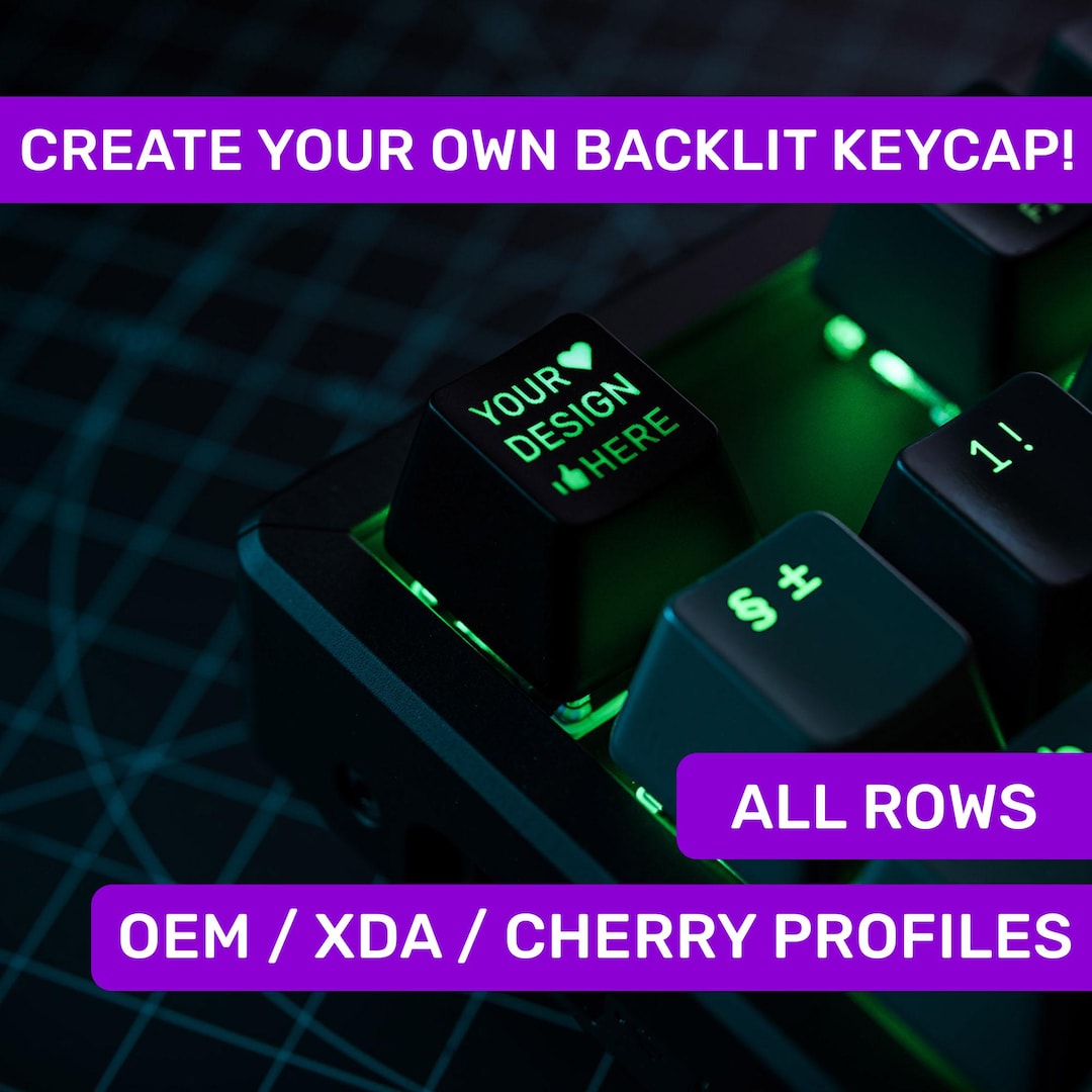 Create Your Own Custom Keycap - for Cherry MX Gateron Kailh Razer ...