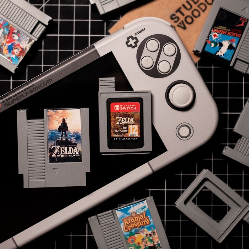 Nintendo Switch Retro Game Cart Mini NES Cartridge Holder - Etsy