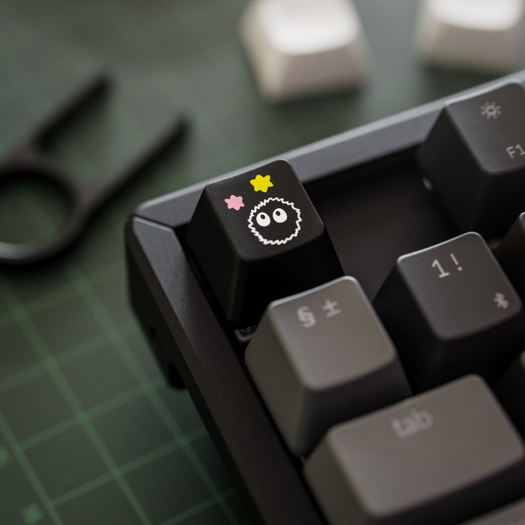 Soot Sprite Anime Keycap Artisan Key Cap Cherry MX Gateron Razer Switch ...