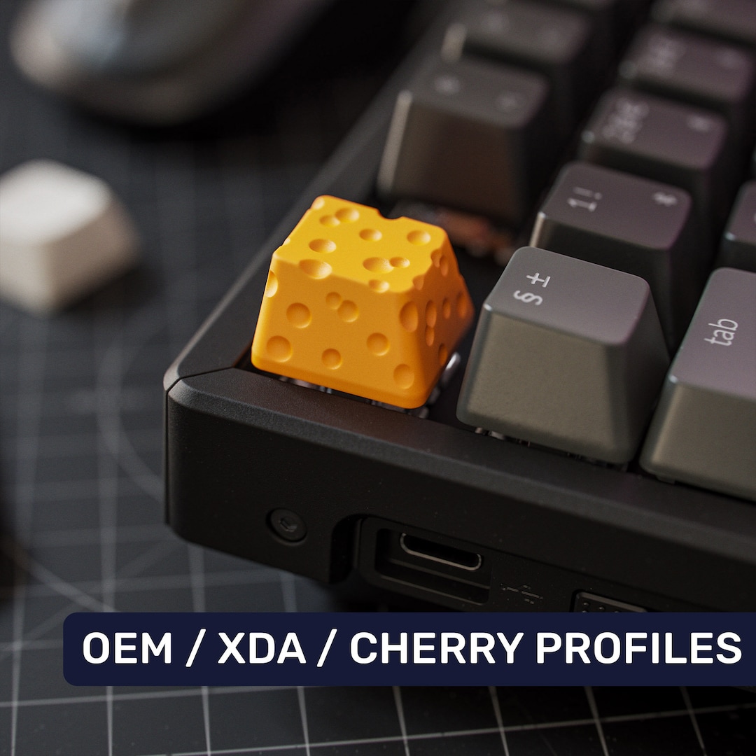 Cheese Keycap 3D Artisan Key Cap for Cherry MX Gateron Kailh Razer ...
