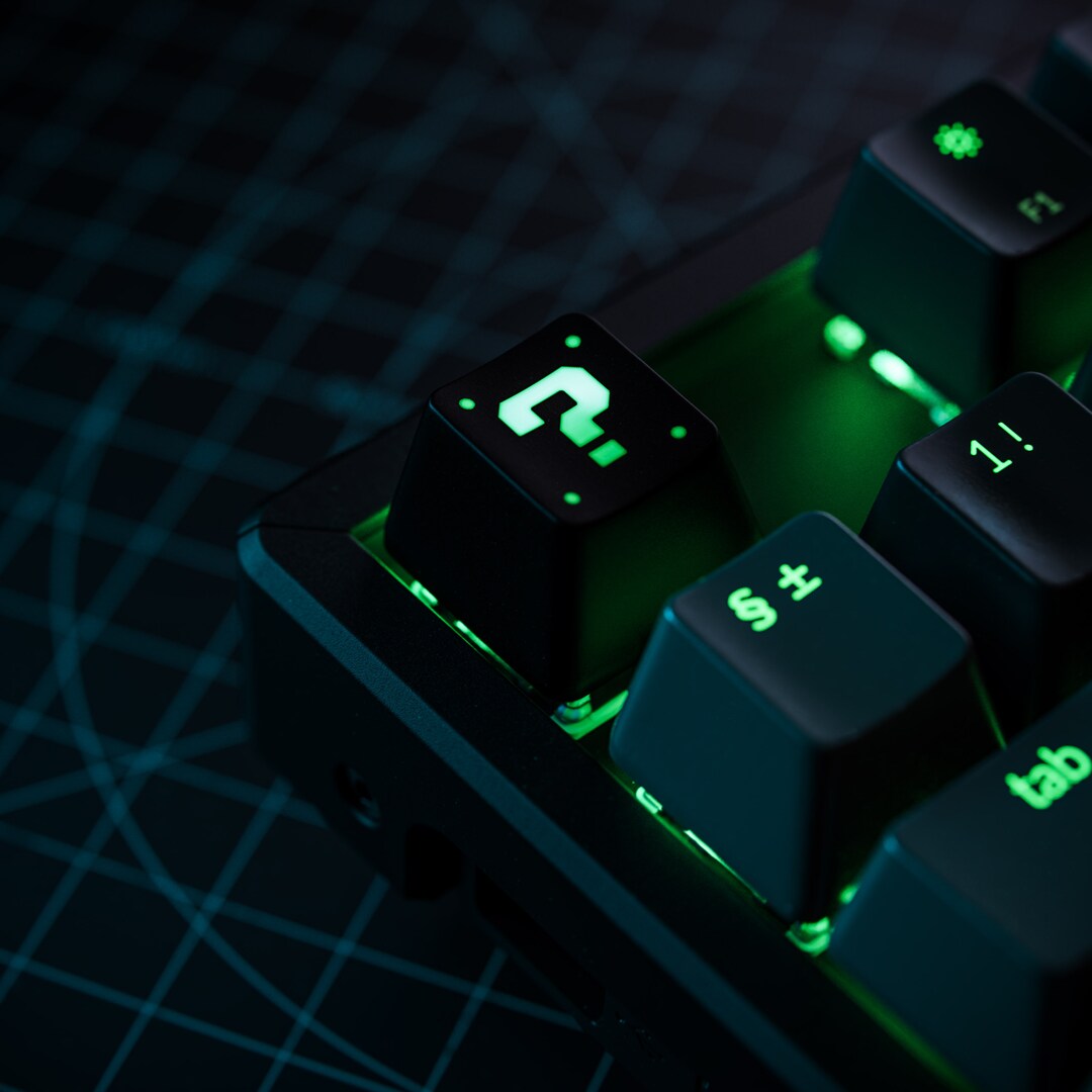 Mario Question Block Backlit RGB Keycap for Cherry MX Gateron Kailh ...