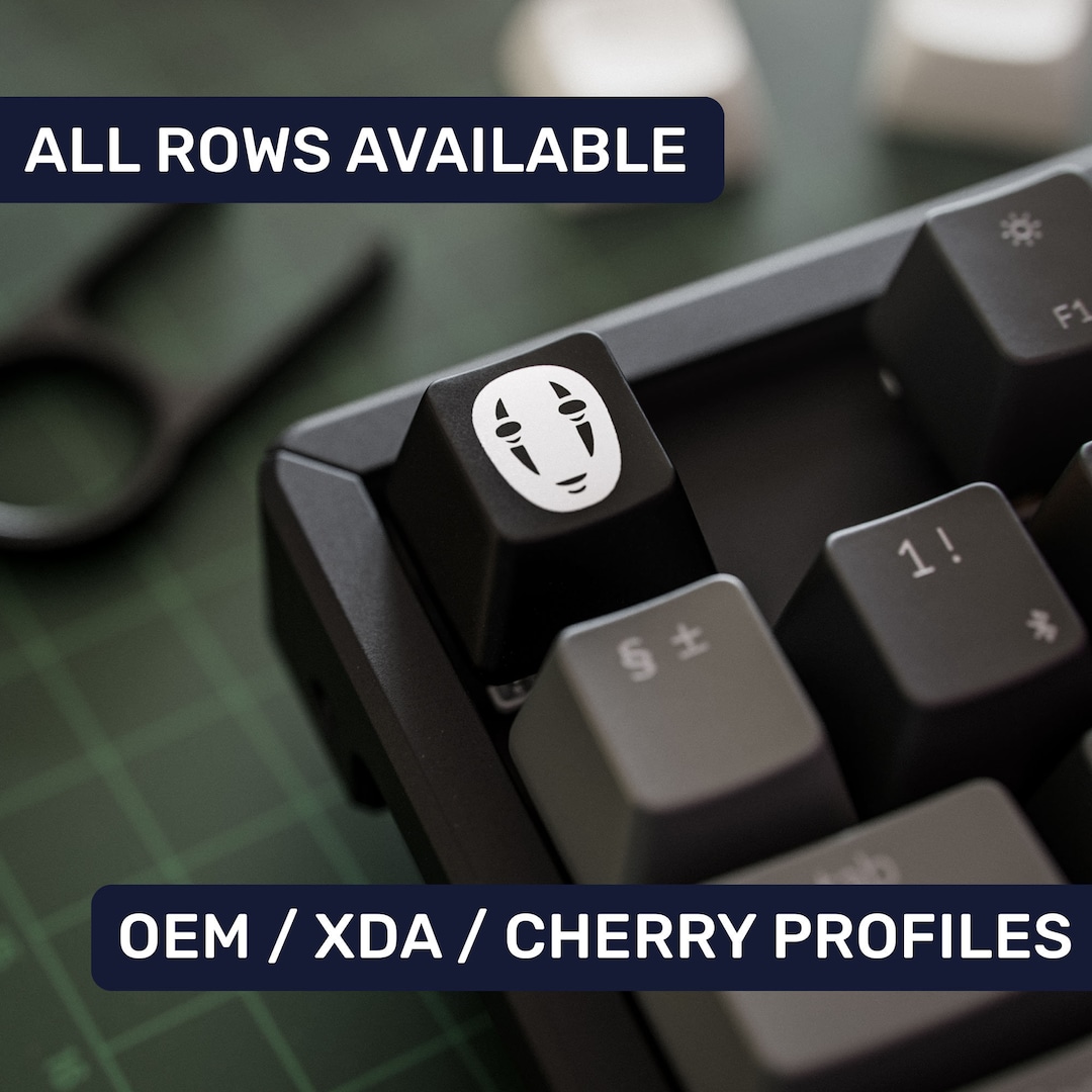 Spirited Away Keycap Ghibli No Face Cherry MX Gateron Razer Switch ...