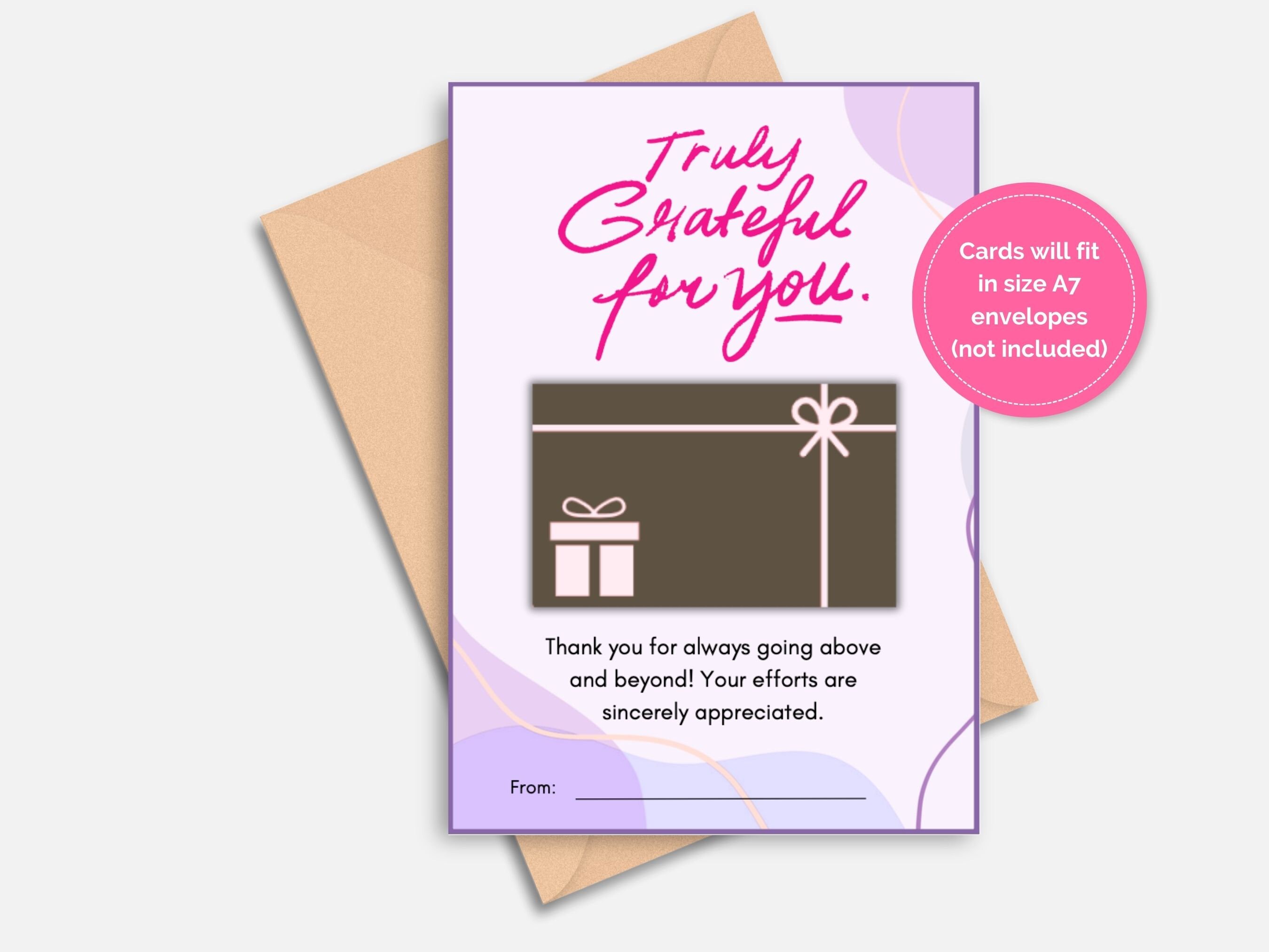 Employee Appreciation Gift Card Holder, Employee Appreciation Day ...