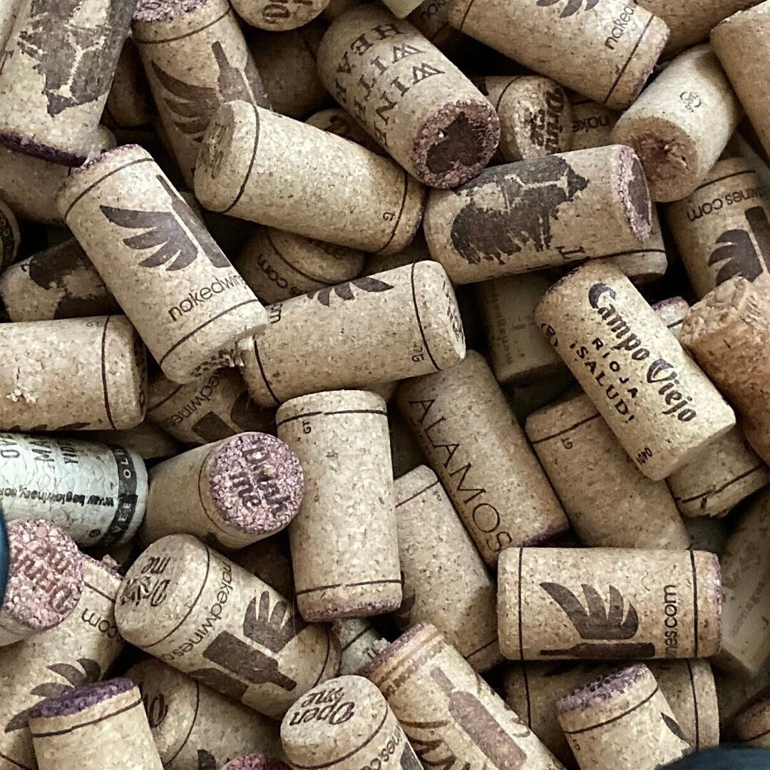 100 Mixed Wine Corks Upcycle for Crafts - Etsy