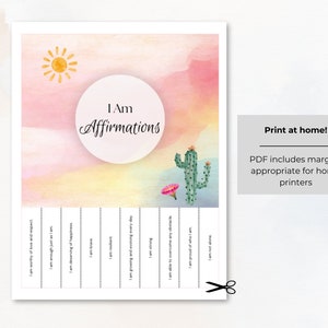 I Am Affirmations, Affirmations Poster, Positive Affirmations, Therapy ...