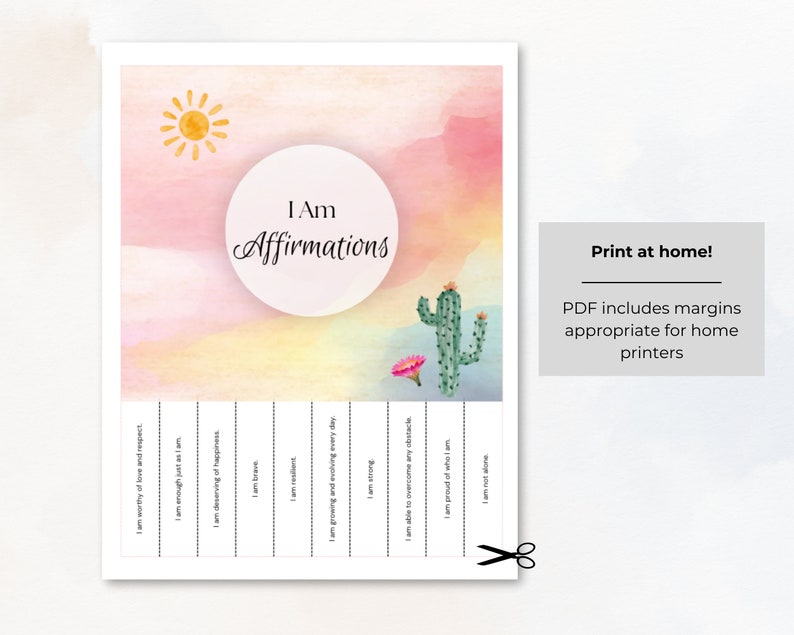 I Am Affirmations, Affirmations Poster, Positive Affirmations, Therapy ...