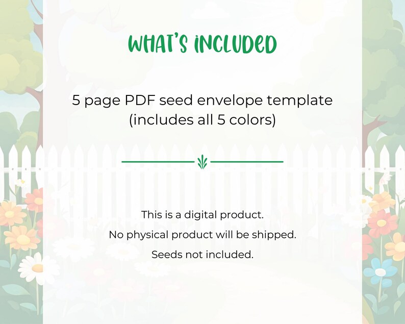 Seed Packets Gardening Printable, Seed Packet Info, Garden Essentials ...