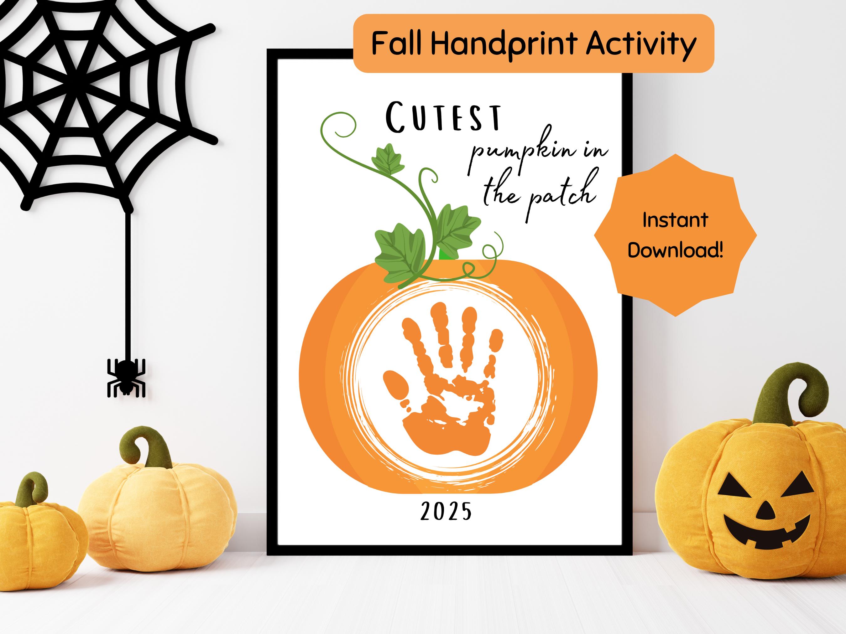 Fall Handprint Art Activity Printable, Printable Autumn Keepsake 2025 ...