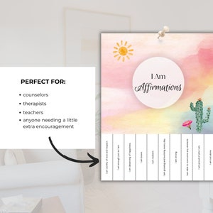 I Am Affirmations, Affirmations Poster, Positive Affirmations, Therapy ...