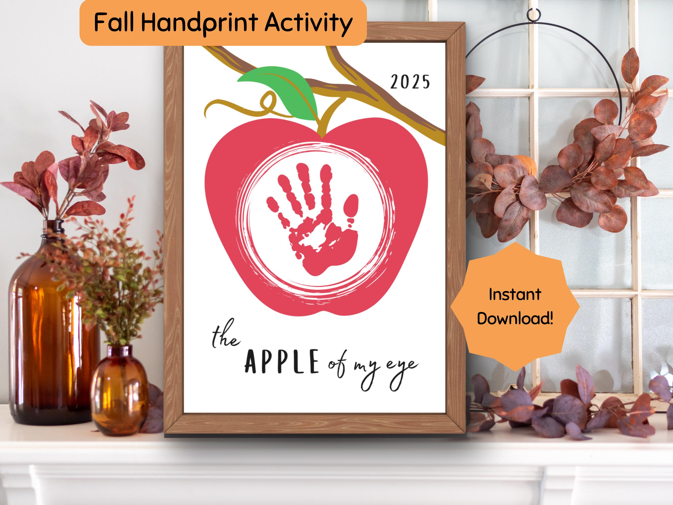 Fall Handprint Art Activity Printable, Printable Autumn Keepsake 2025 ...