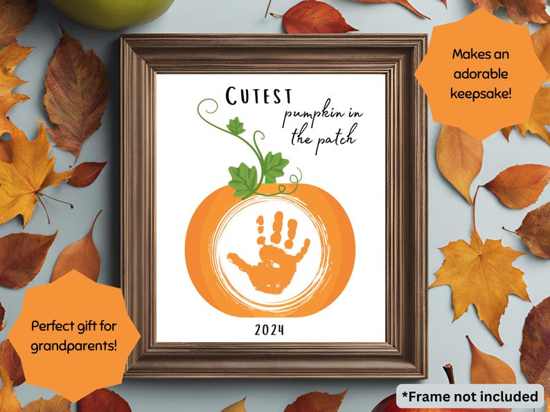 Fall Handprint Art Activity Printable, Printable Autumn Keepsake 2024 ...