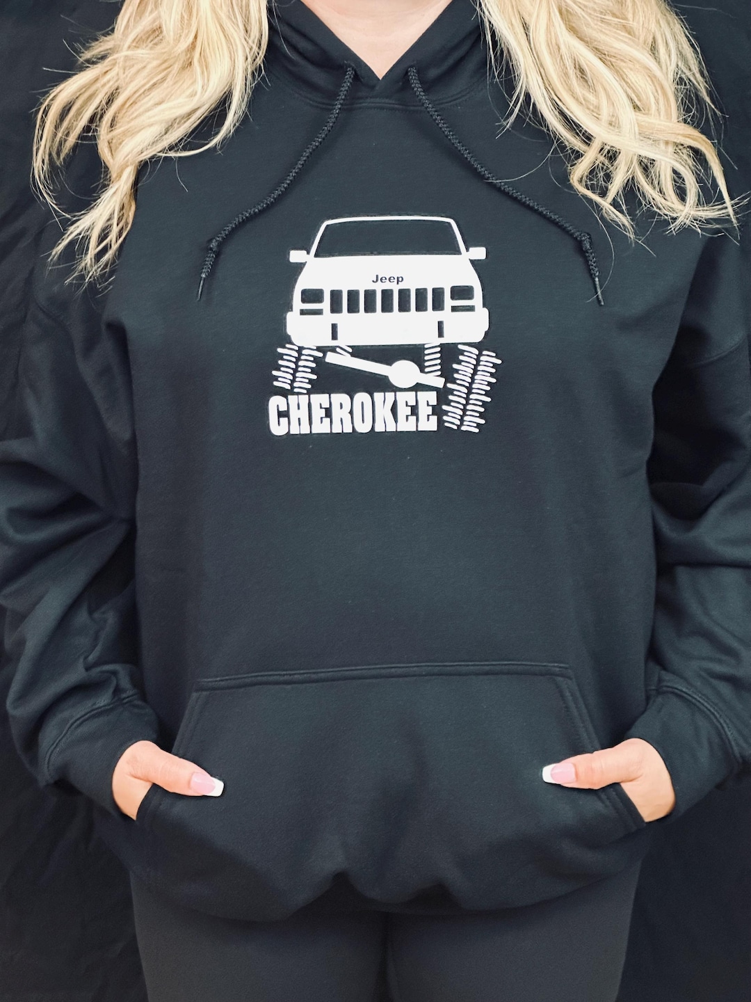 Flexing Cherokee XJ, Off-road Adventure Hoodie, Off-roading Crawler 4X4 ...